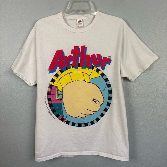 Shirts | Vintage 201 Pbs Arthur Punch Angry Clenched Fist Meme T Shirt ...